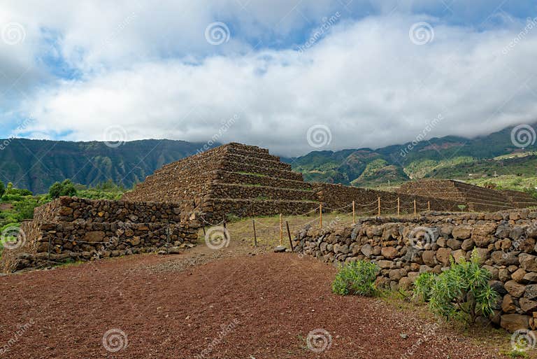 Guimar Pyramids, Tenerife, Spain Stock Image - Image of landscape ...