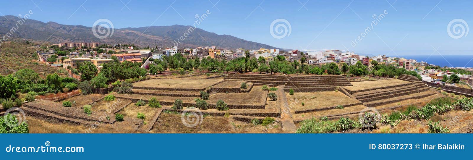 Pyramids in Guimar, Tenerife Stock Image - Image of pyramid, park: 80037273