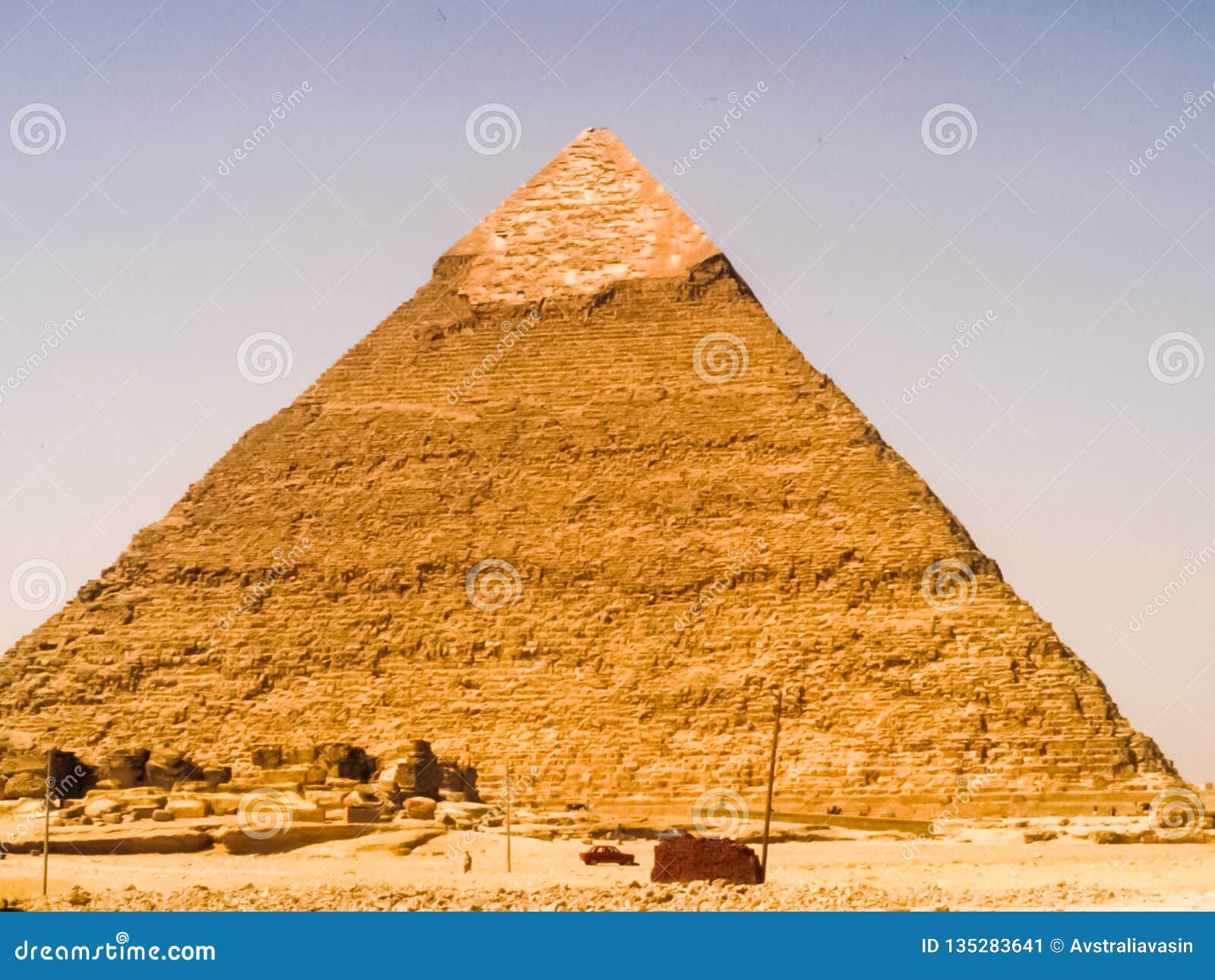 Pyramids, Megalithic Structures of Ancient Civilization. Big Pyr Stock ...