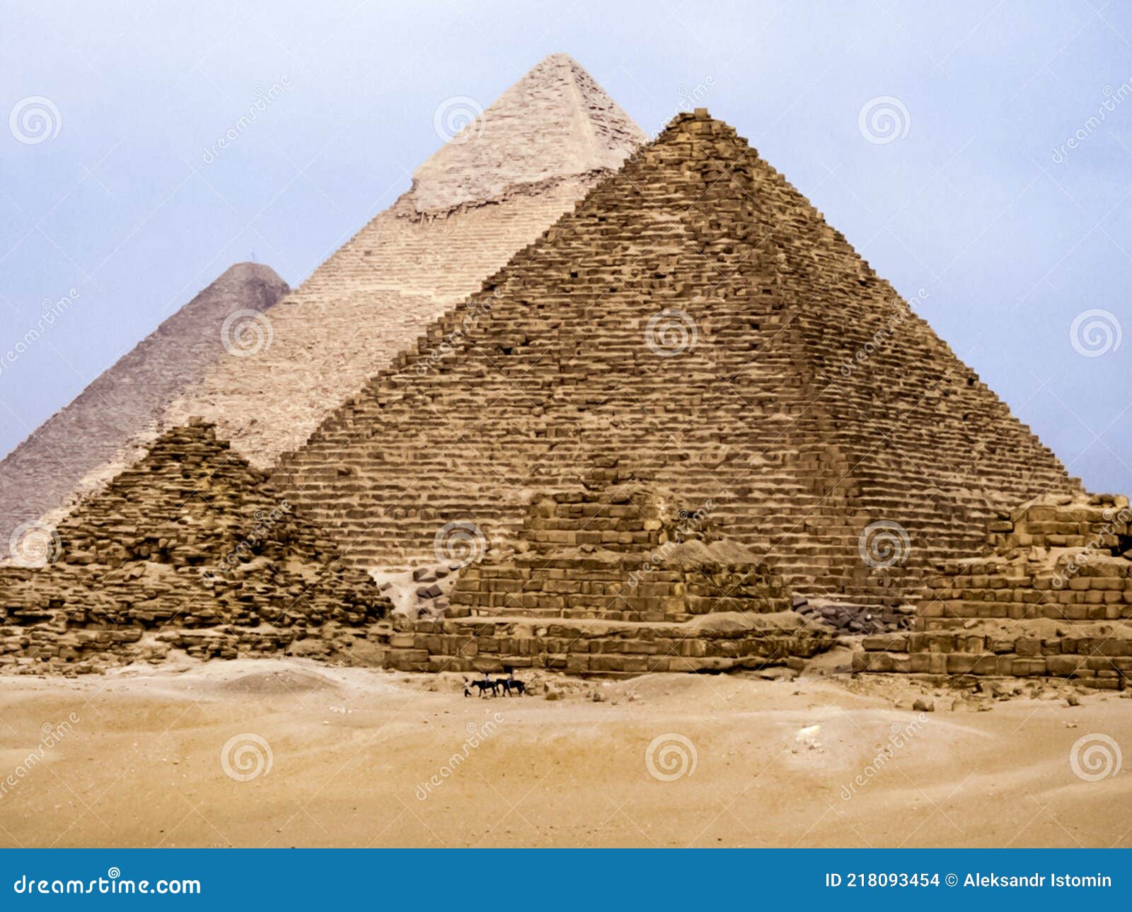 Pyramids, Megalithic Structures of Ancient Civilization. Big Pyr Stock ...
