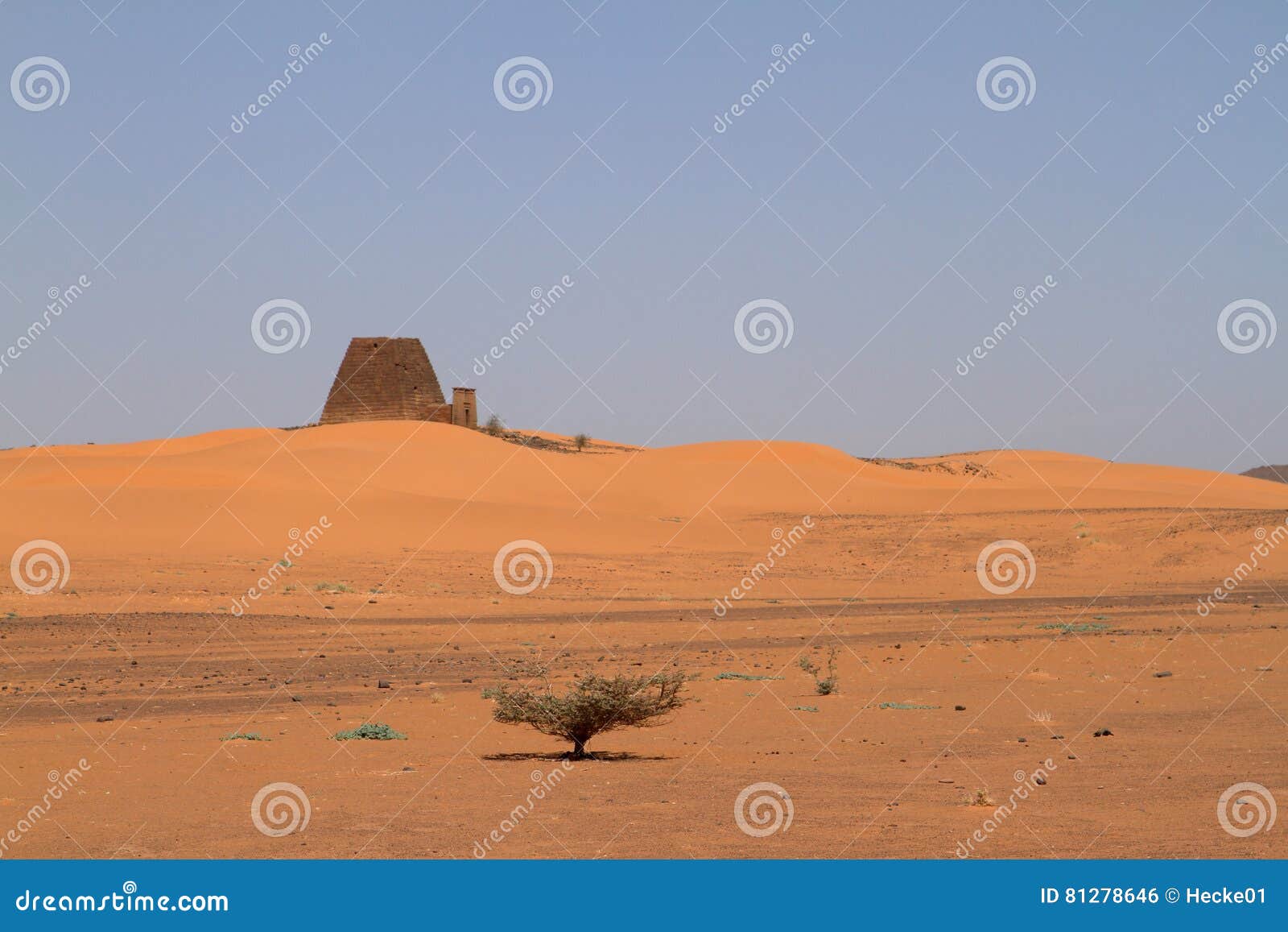 Pyramids of Meroe in the Sahara of Sudan Stock Photo - Image of meroe ...