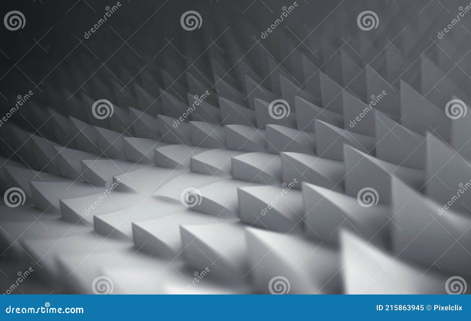 Pyramids of Perspective Zoom Focused in Night Light. Stock Image ...