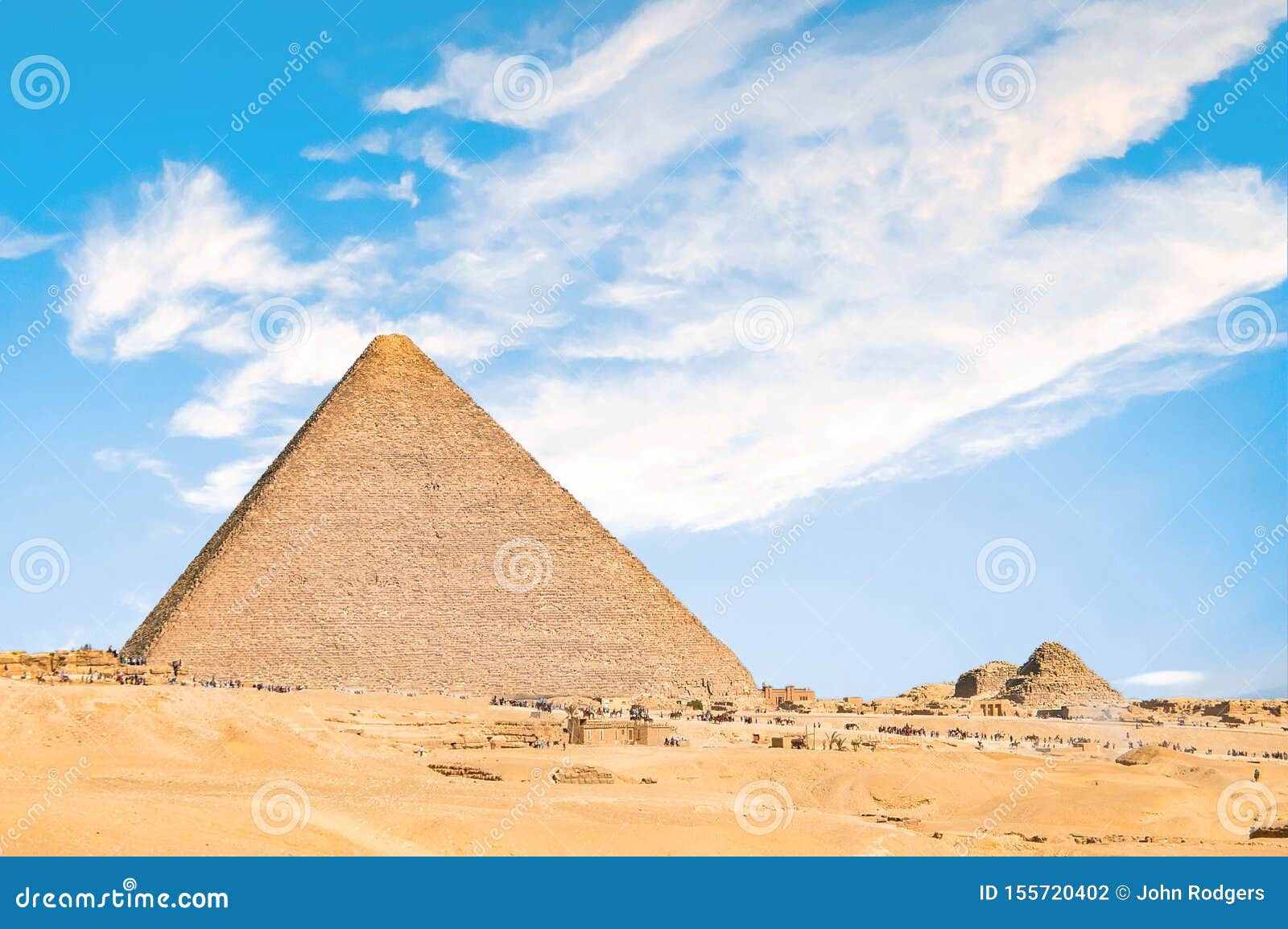 Pyramids in the Sahara Desert Viewed from Cairo Stock Photo - Image of ...