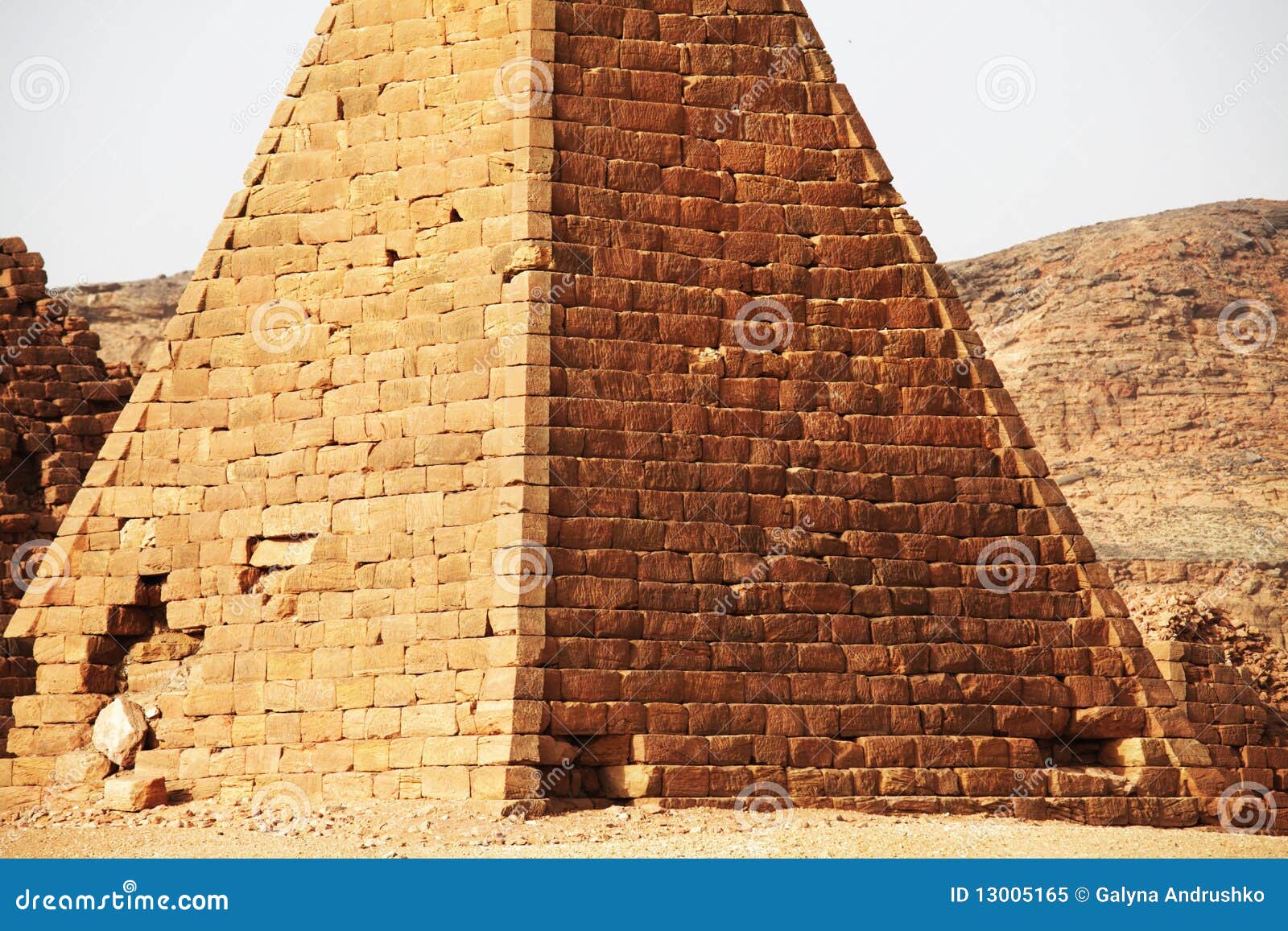Pyramids in Sudan stock image. Image of desert, ancient - 13005165