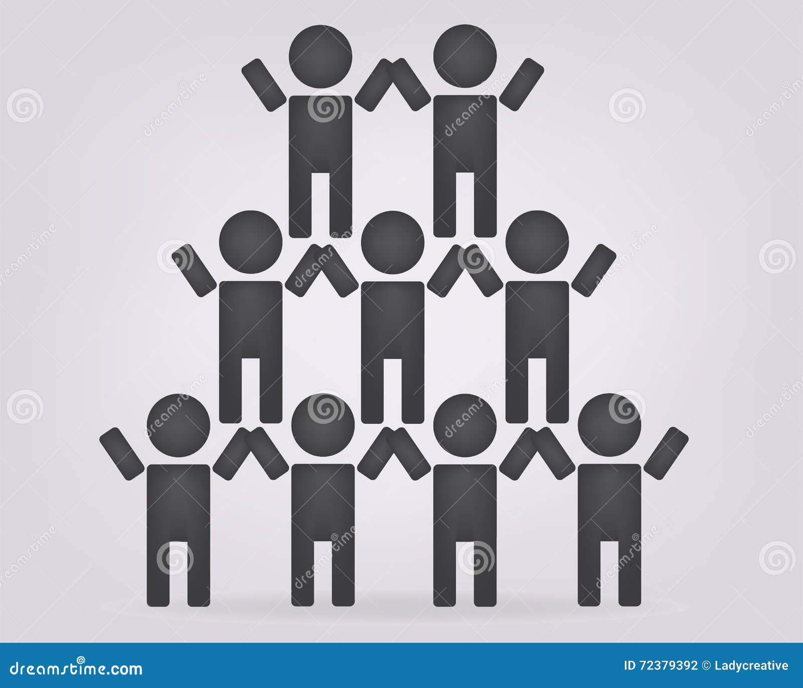 Pyramids Team Icon. Vector. Team Icon Art Web Logo Teamwork , People ...