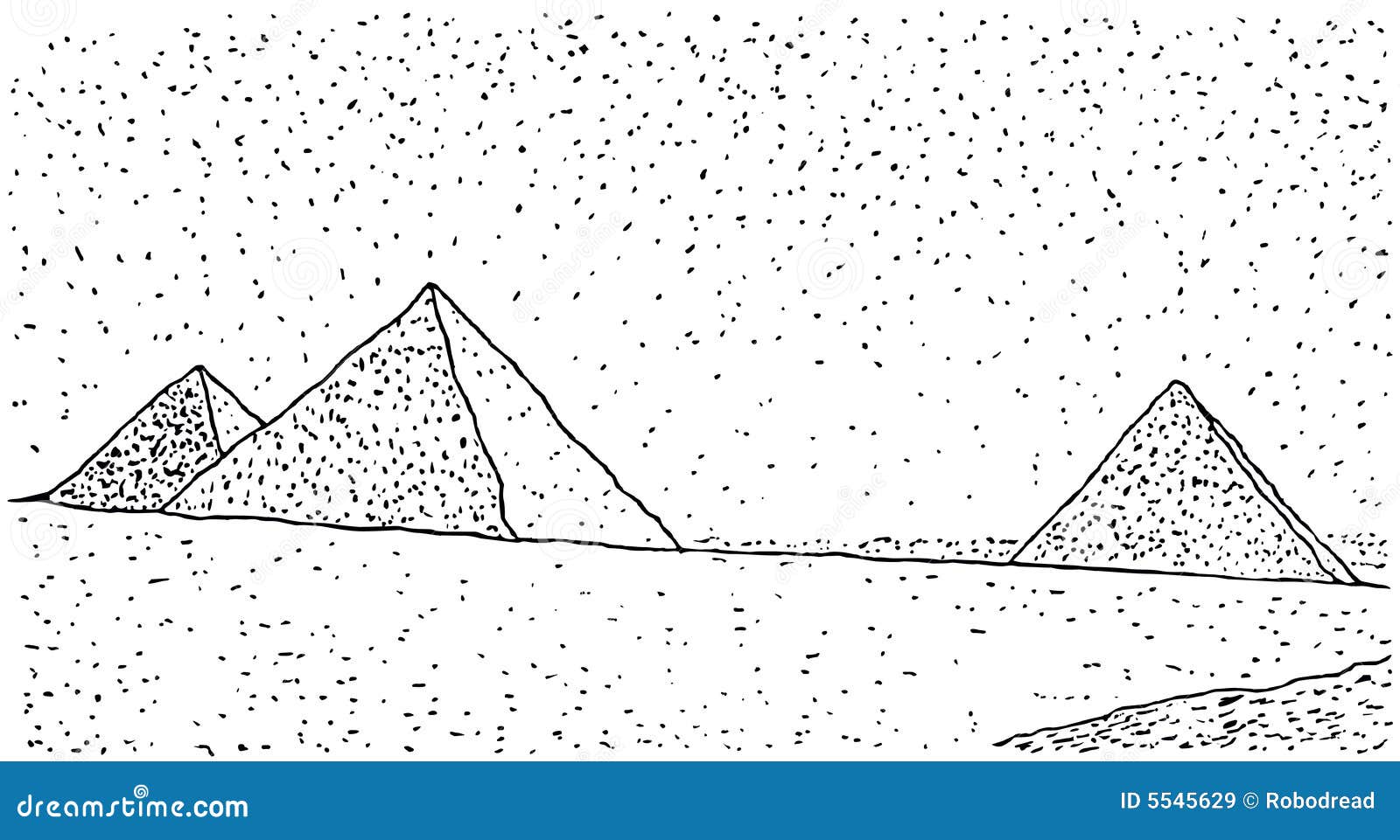 Pyramids (vector) stock vector. Illustration of famous - 5545629