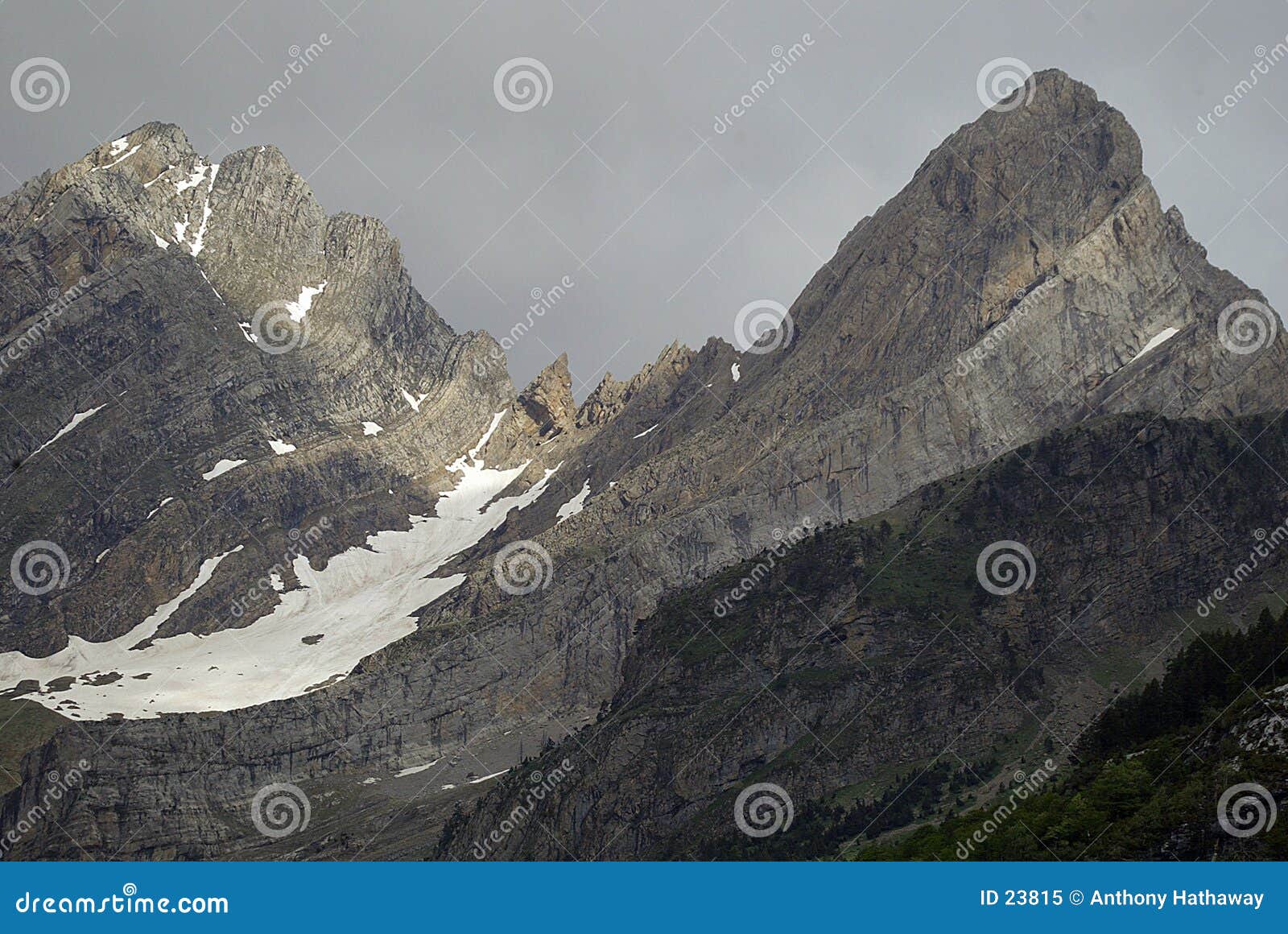 The Pyranees stock image. Image of peaks, rugged, spring - 23815