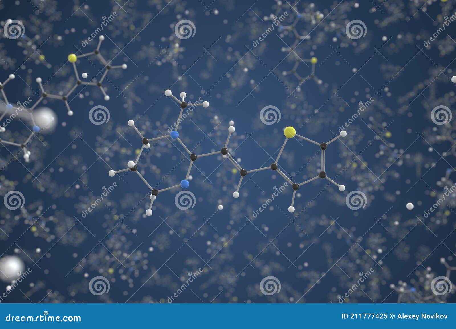 Pyrantel Molecule. It Is Pyrimidine Derivative Anthelmintic ...
