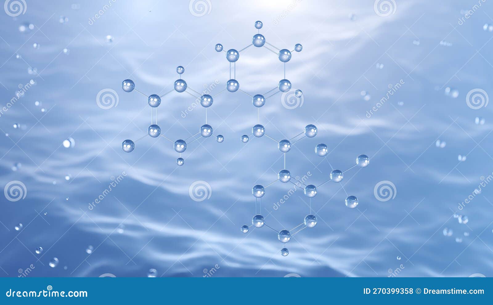 Pyraziflumid Molecular Structure, 3d Model Molecule, Aromatic Amide ...