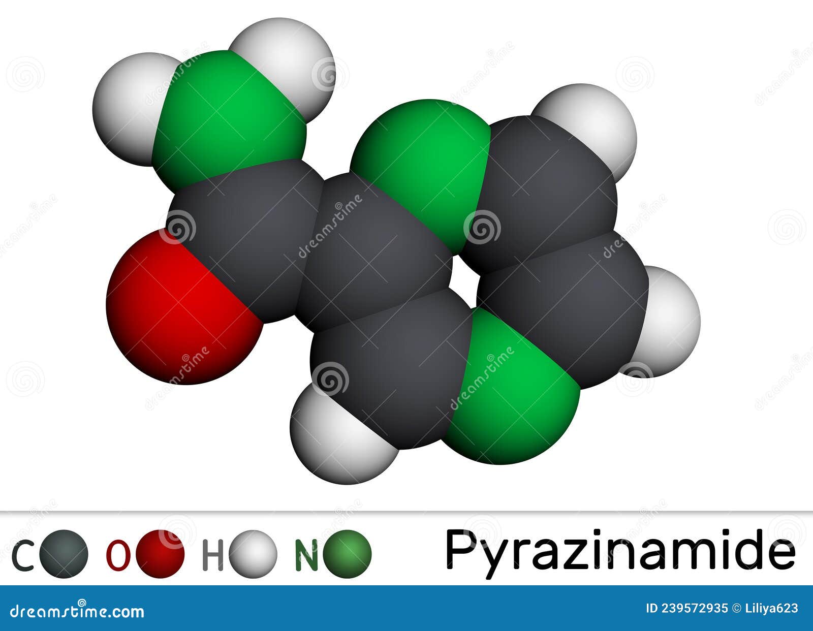 Pyrazinamide, Molecule. it is Antituberculosis Agent Used As a ...