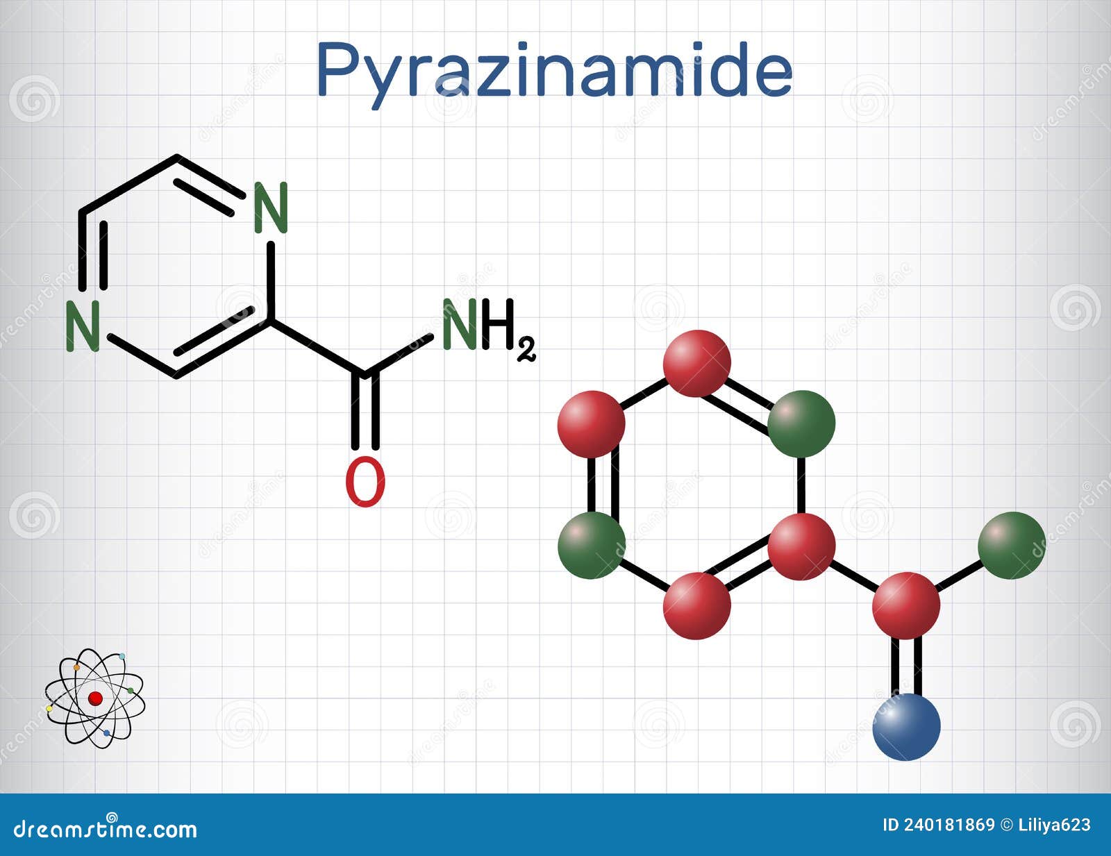 Pyrazinamide, Molecule. It Is Antituberculosis Agent Used As A ...