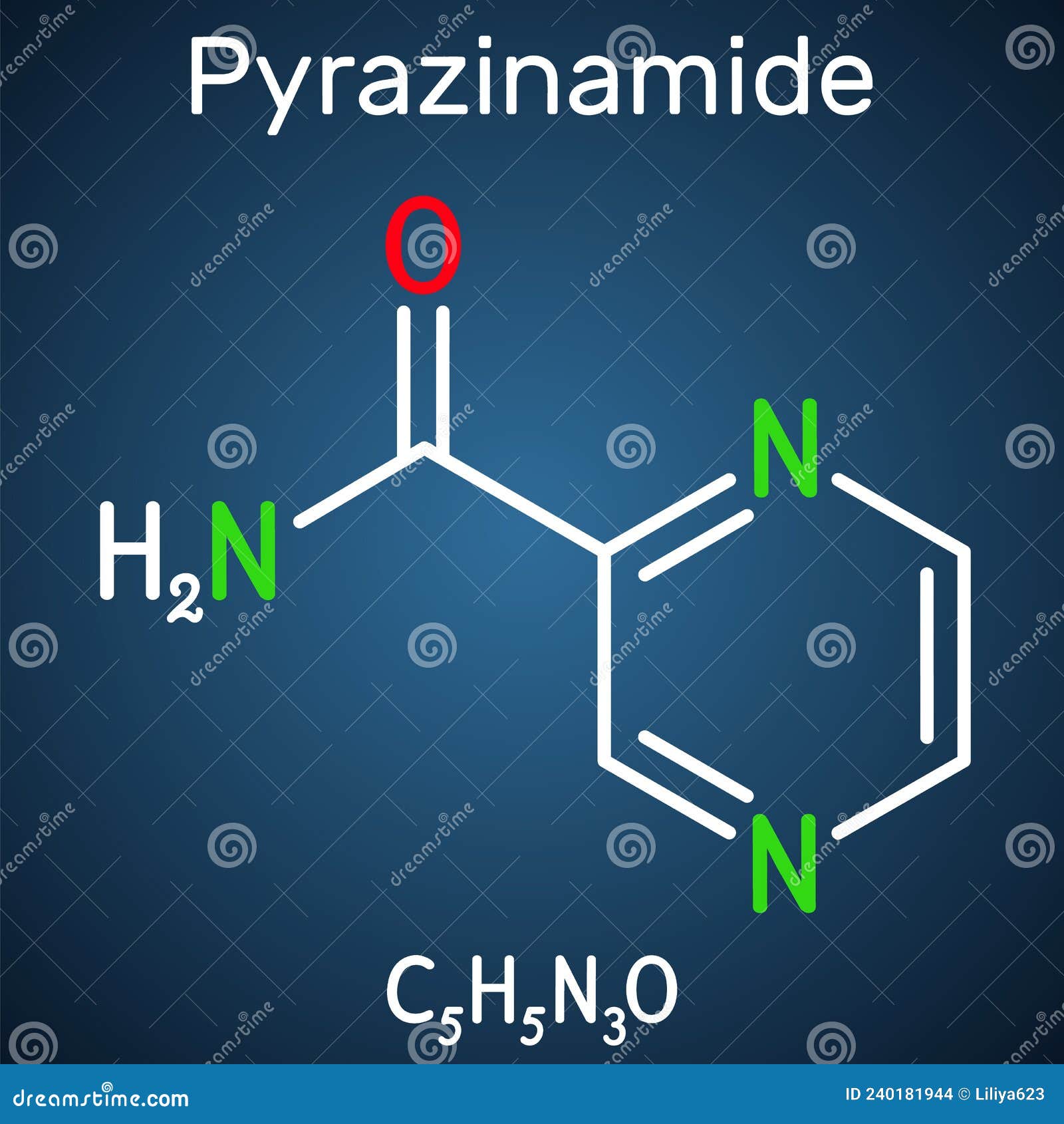 Pyrazinamide, Molecule. It Is Antituberculosis Agent Used As A ...