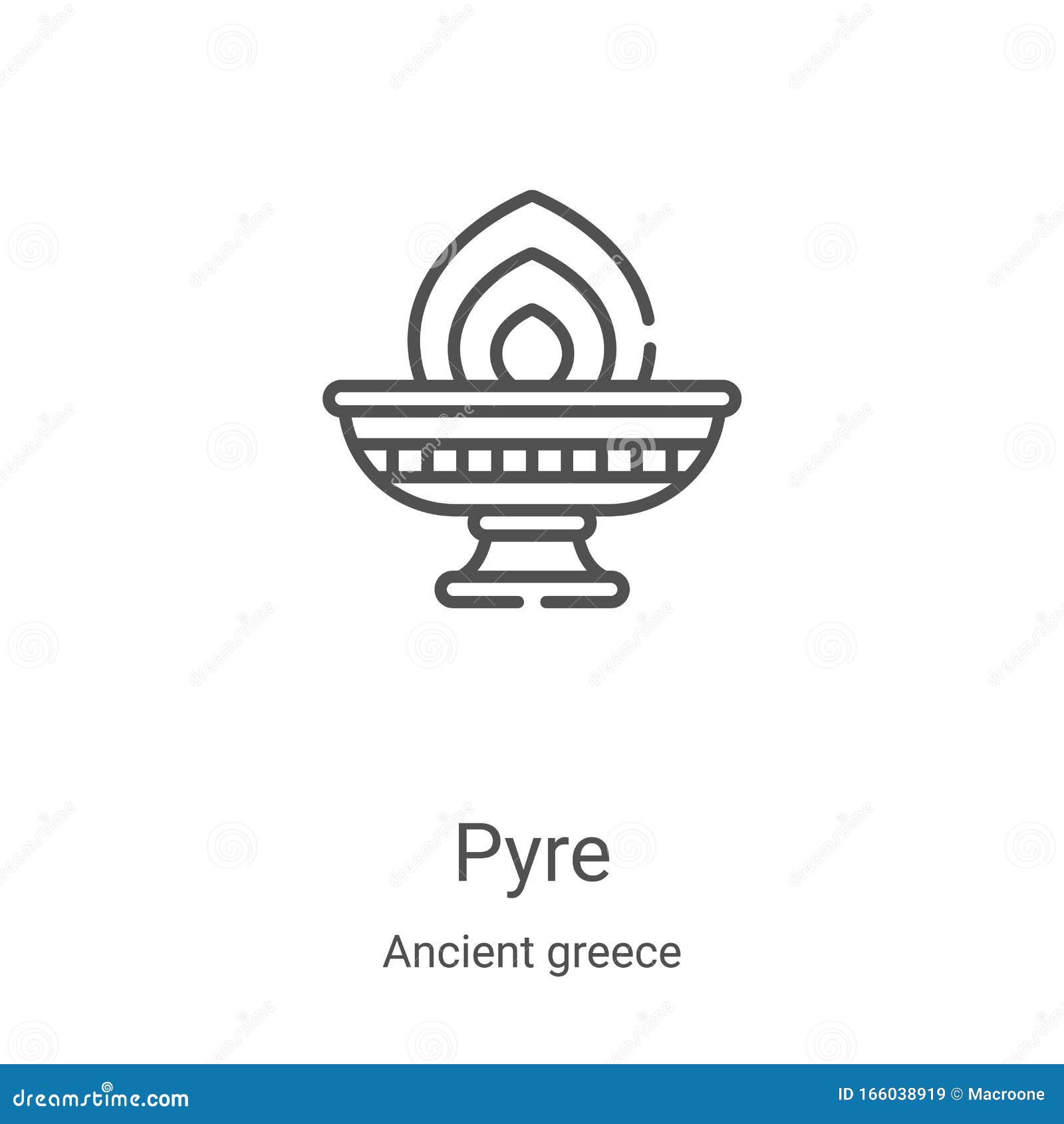 Pyre Icon Vector From Ancient Greece Collection. Thin Line Pyre Outline ...