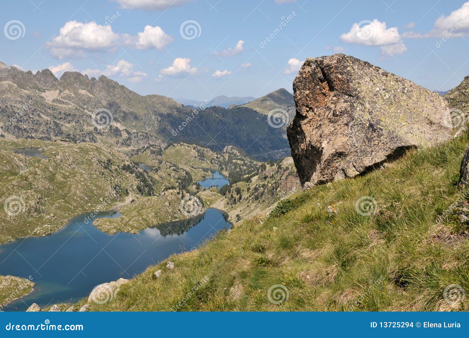 Pyrenees stock photo. Image of idyllic, hills, blue, mountain - 13725294