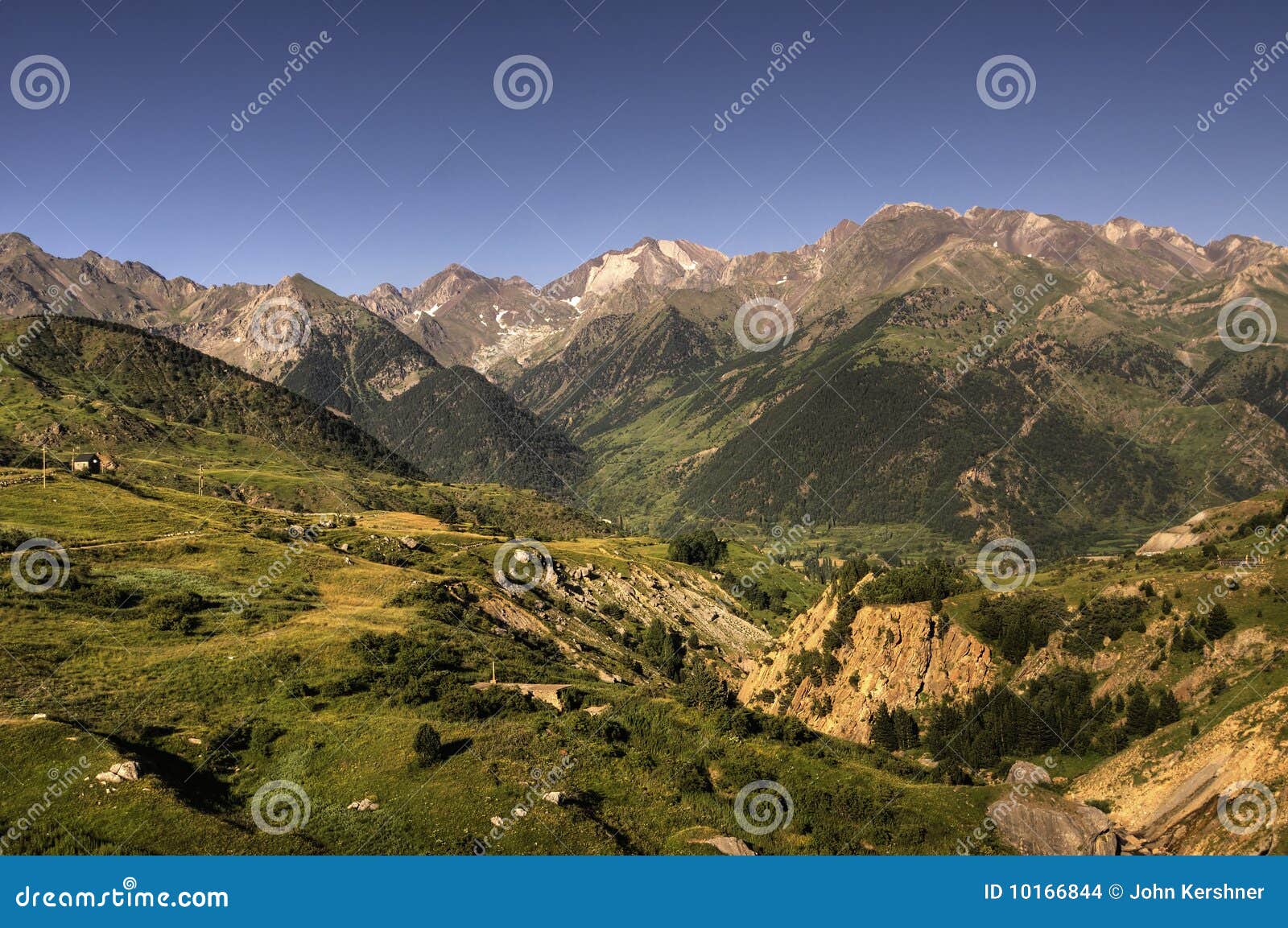 Pyrenees Mountains stock photo. Image of rocky, grass - 10166844