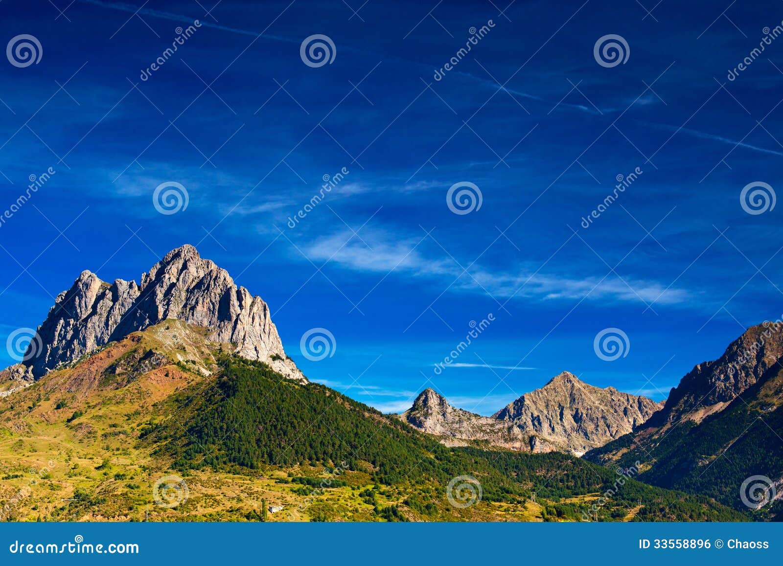 Pyrenees mountains stock photo. Image of high, vibrant - 33558896