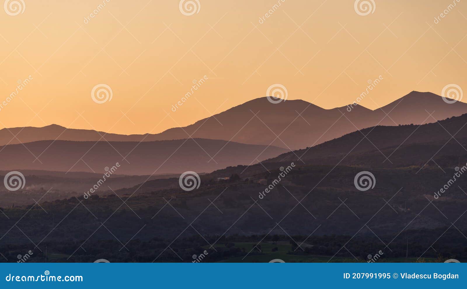 Pyrenees Mountains at Sunset Stock Image - Image of landscape, nature ...