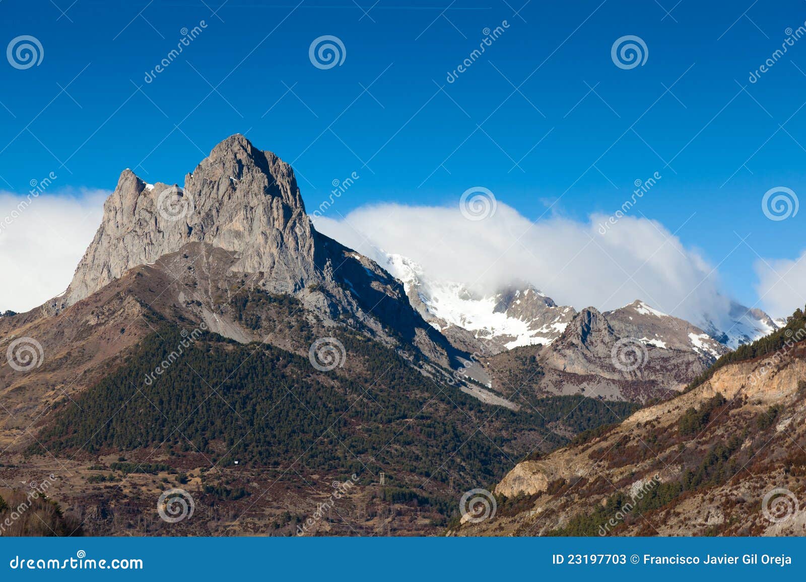 Pyrenees in Tena valley stock image. Image of pyrenees - 23197703