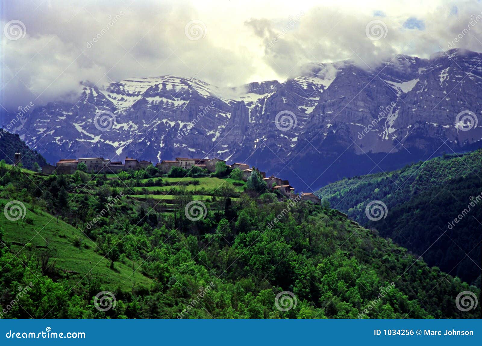 Pyrenees Village stock photo. Image of rocky, afternoon - 1034256