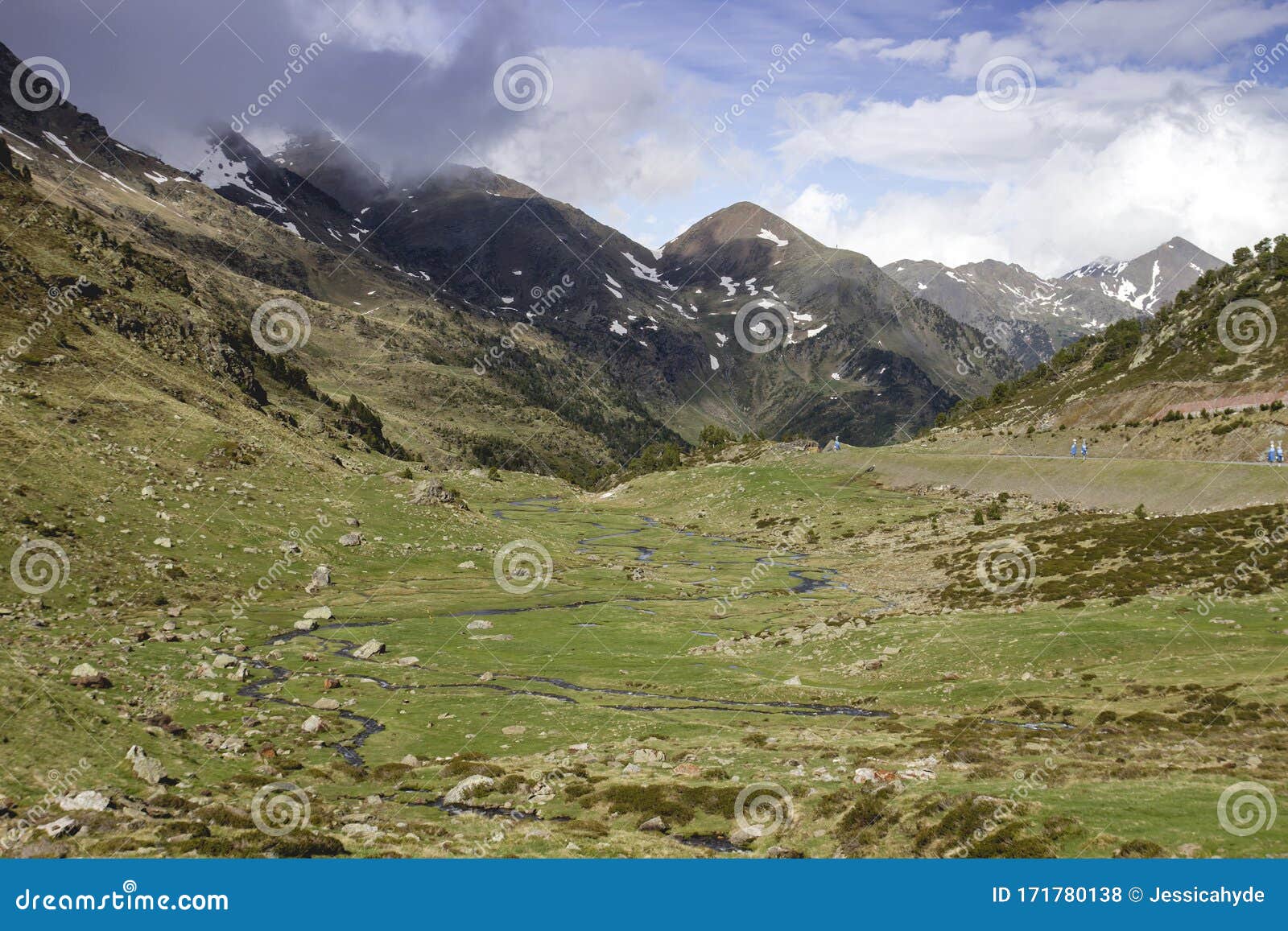 Pyrenes Mountains in Summer Stock Photo - Image of ecology, green ...