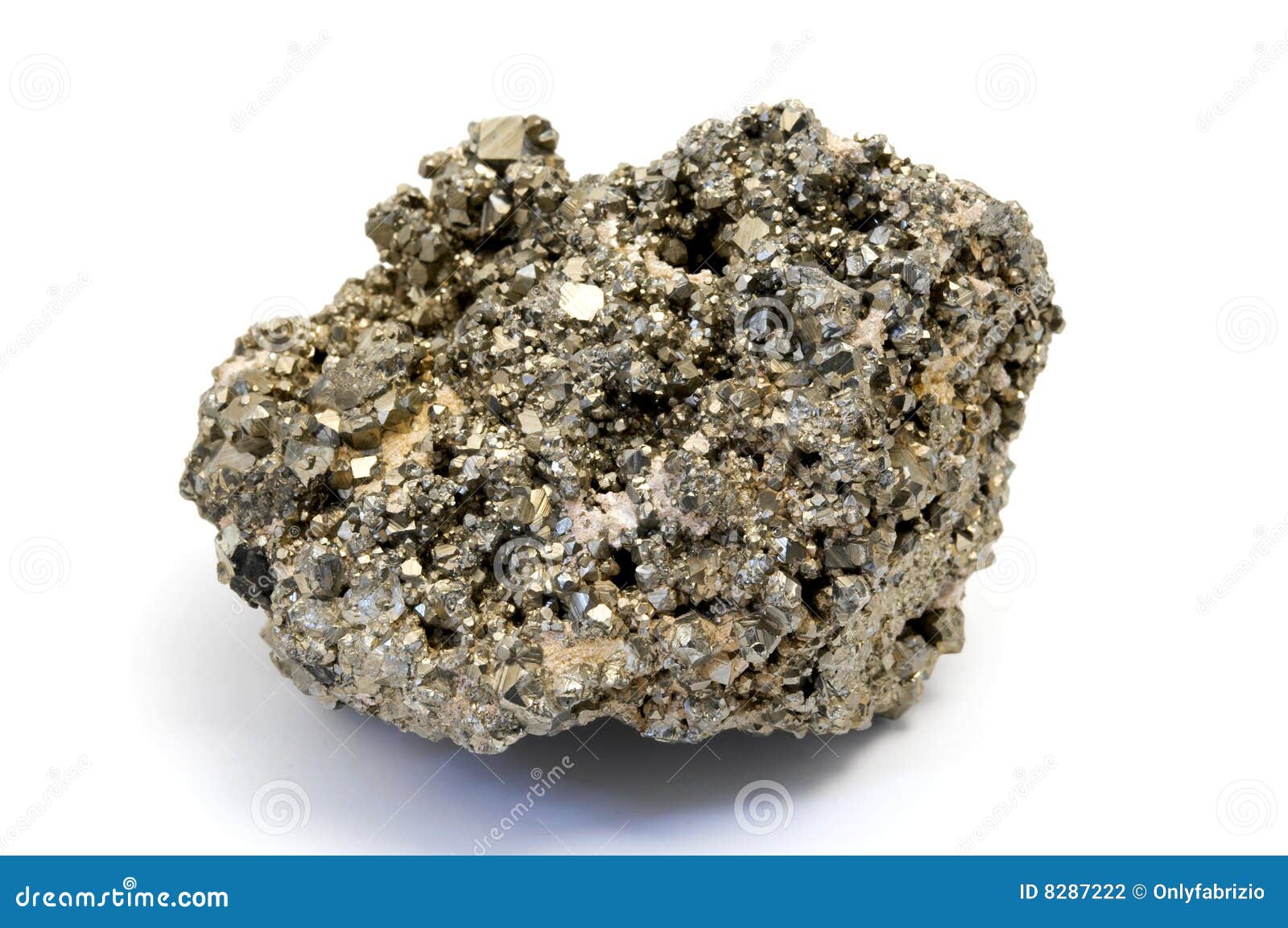 Pyrit stockfoto. Bild von makro, eisen, sulfid, getrennt - 8287222