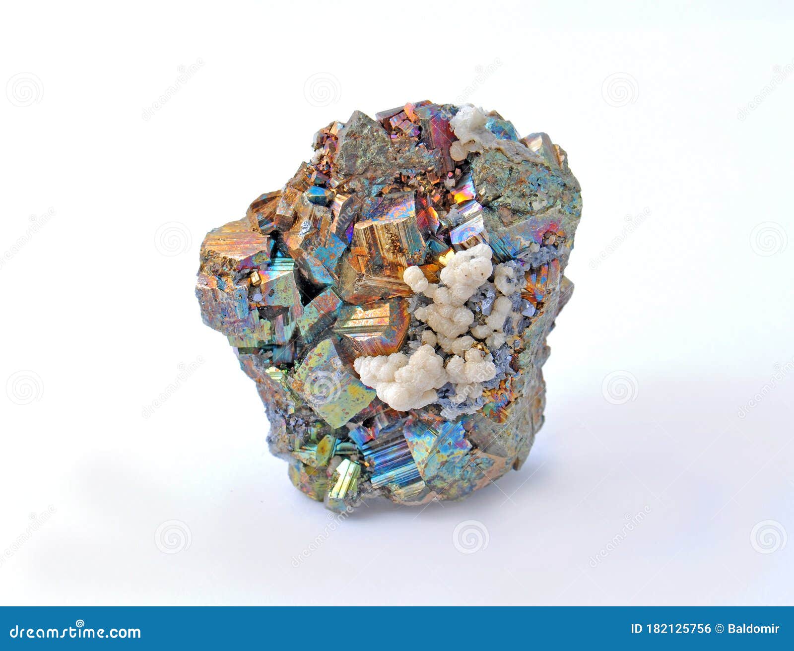 Pyrite and Chalcopyrite, Beautiful Stock Photo - Image of background ...