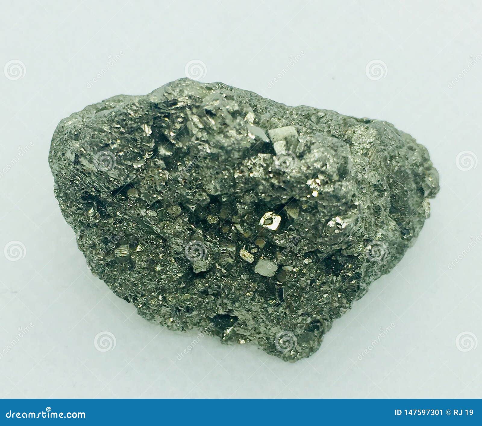 Pyrite crystal stock image. Image of background, pyrite - 147597301