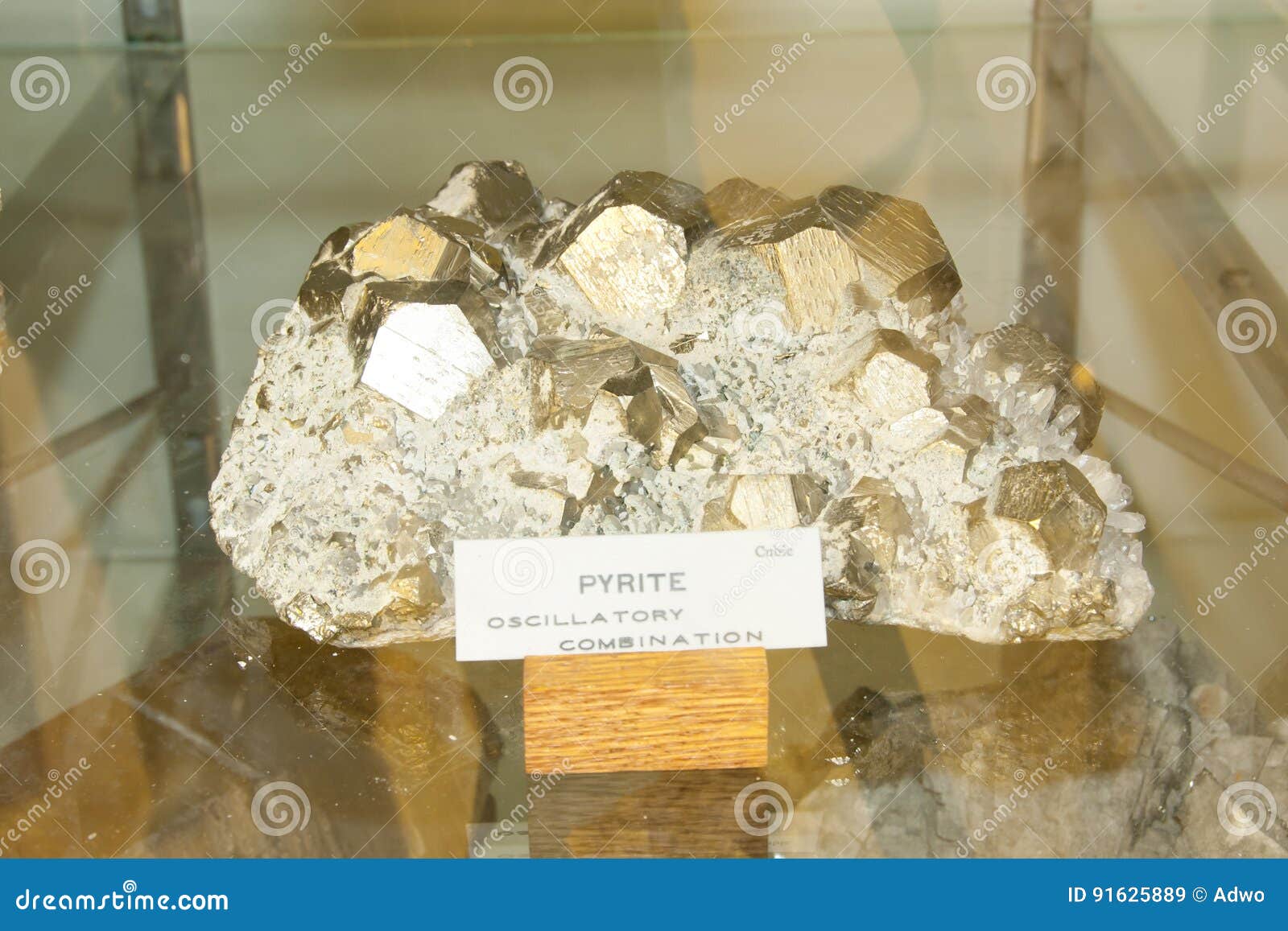 Pyrite Mineral stock image. Image of museum, gold, cleavage - 91625889