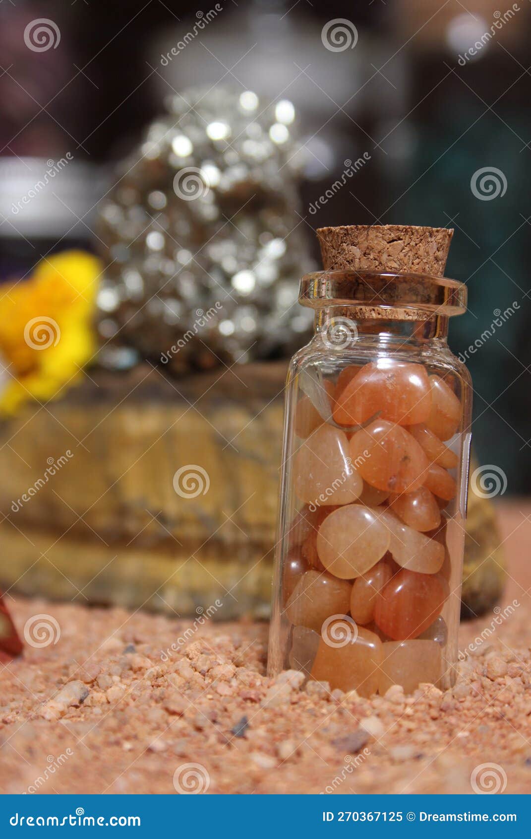 Pyrite Rocks and Crystals on Australian Red Sand Stock Image - Image of ...