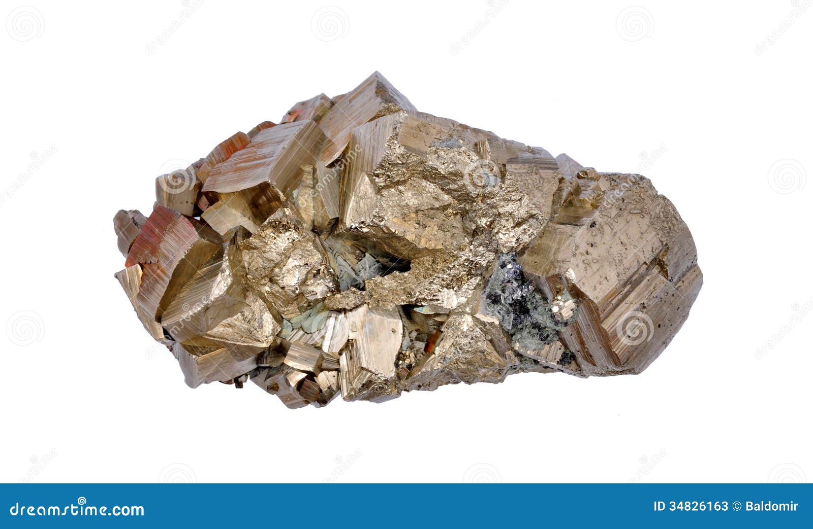 Pyrite stock image. Image of quartz, geology, gemstone - 34826163