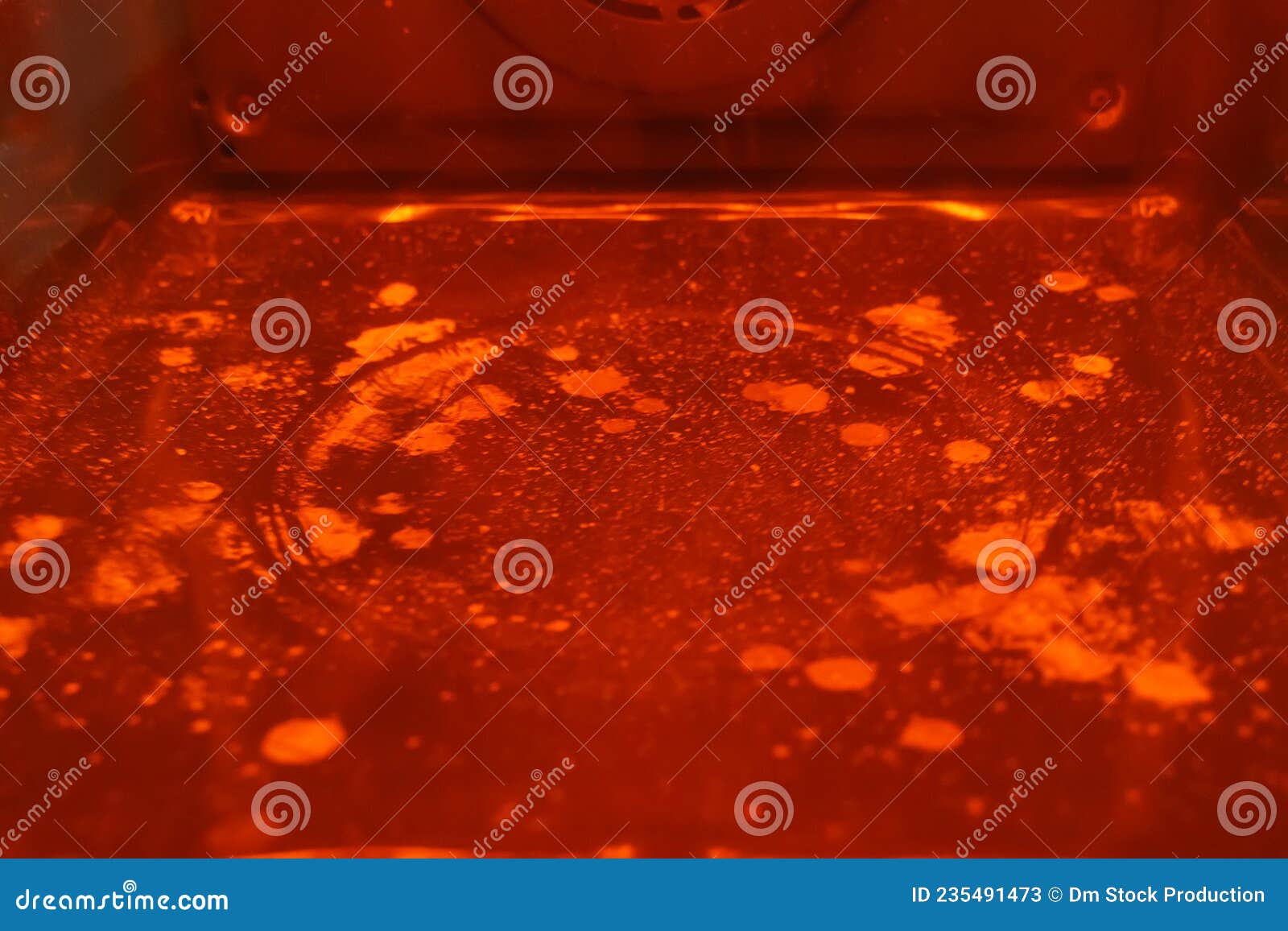Pyrolysis Process in the Kitchen Oven. Stock Image - Image of ...