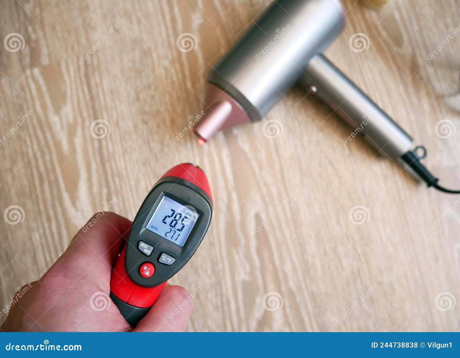 Pyrometer for Measuring Temperature. Measuring the Temperature of a ...