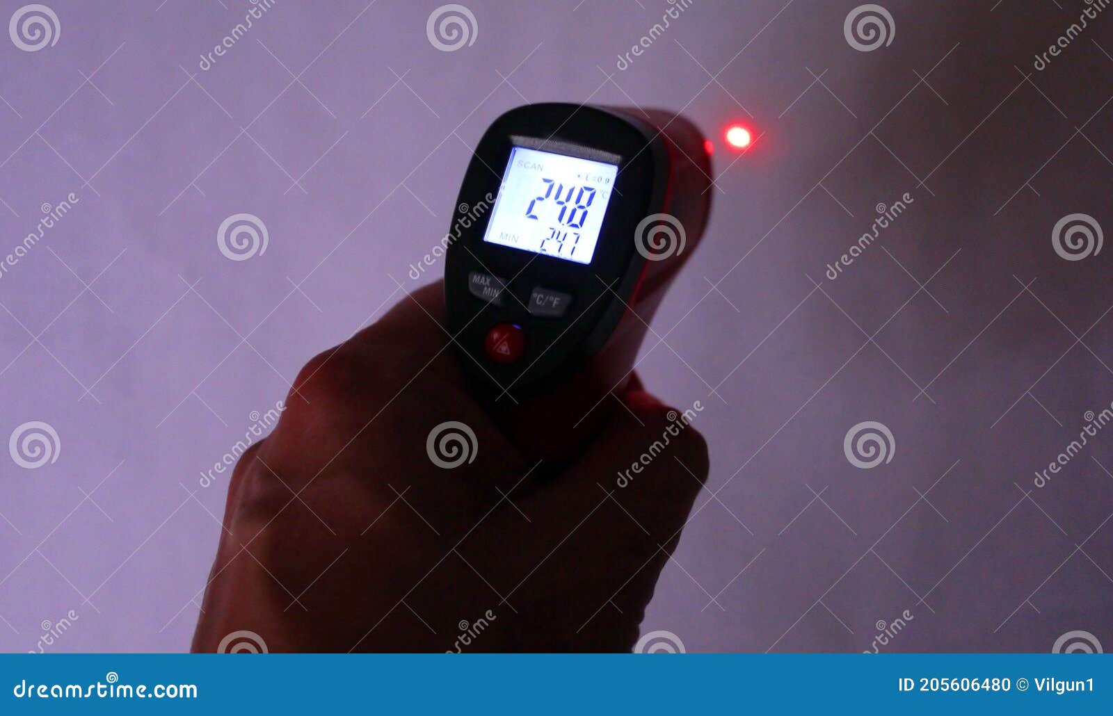 Pyrometer for Measuring the Temperature of an Object. Device for ...