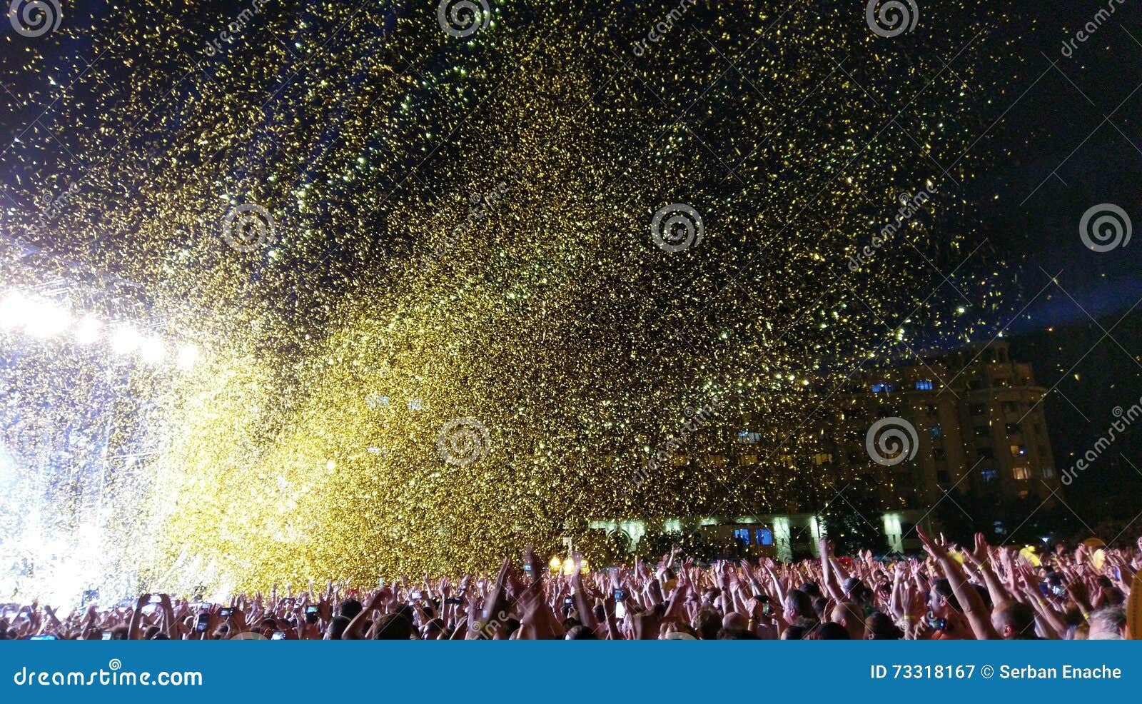 Pyrotechnics at Rock Concert Stock Image - Image of concert ...