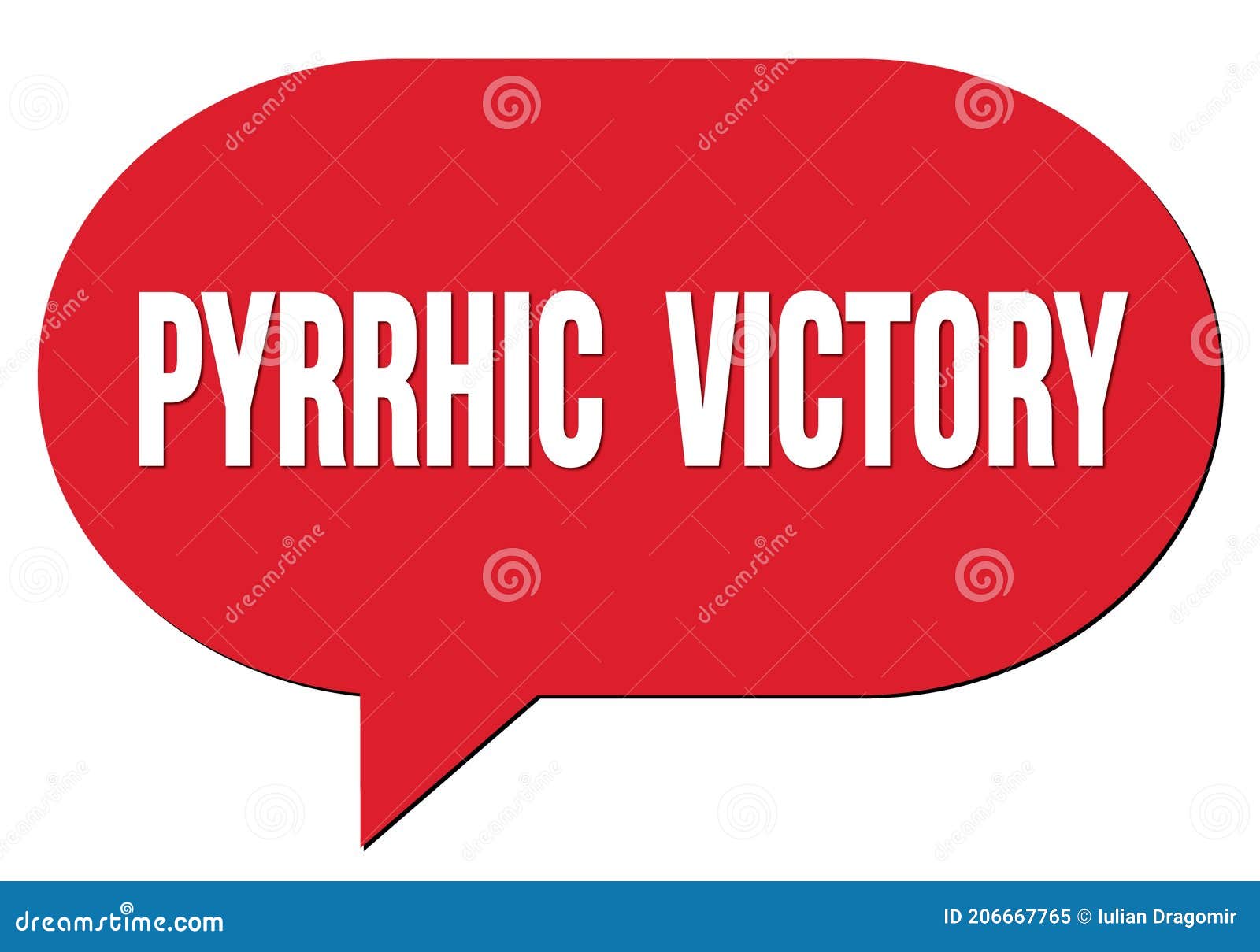 PYRRHIC VICTORY Text On Black Pink Sticker Stamp Stock Photography ...