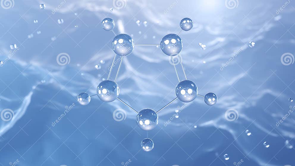 Pyrrole Molecular Structure, 3d Model Molecule, Heterocyclic Aromatic ...