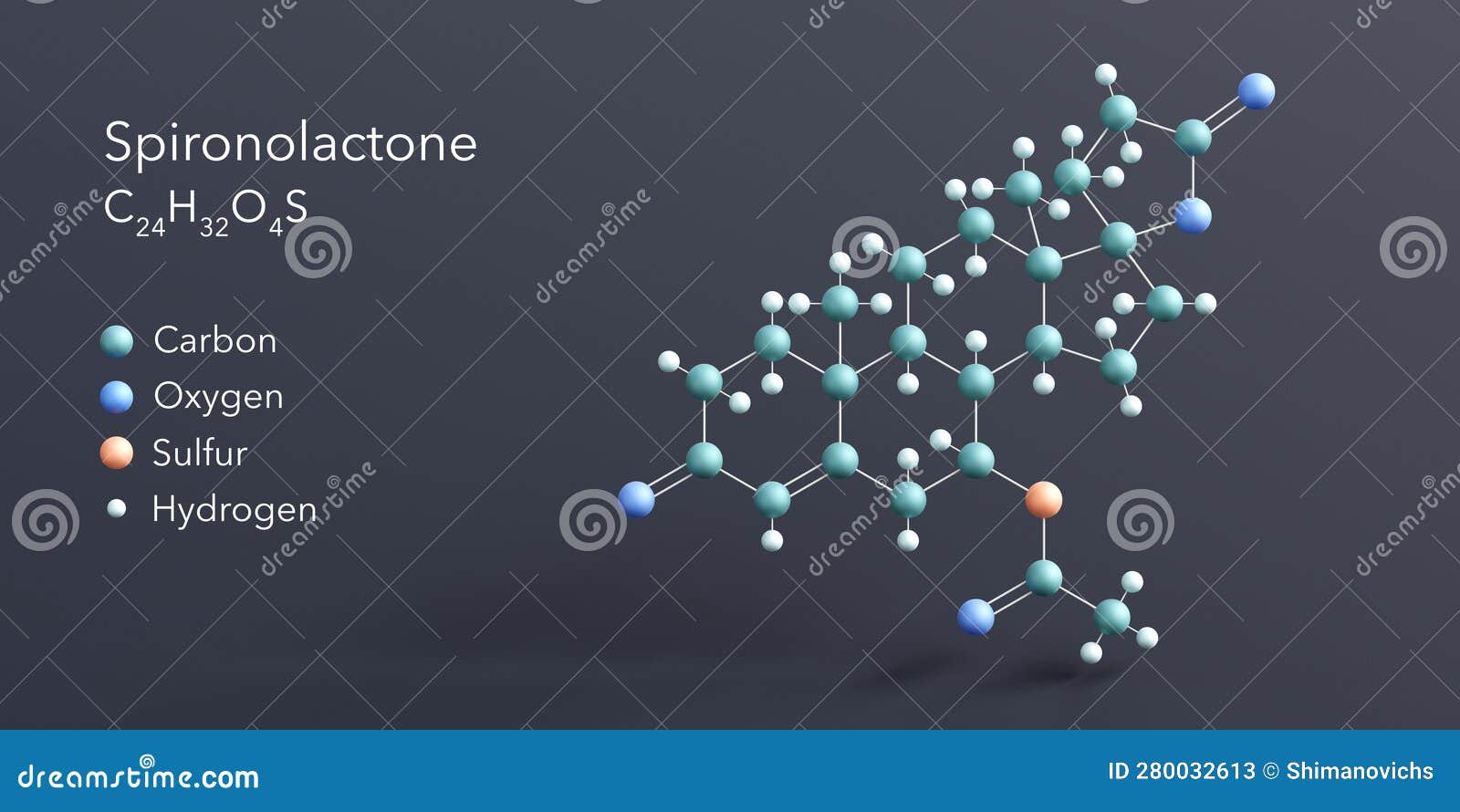 Pyrrole Molecule 3d Rendering Flat Molecular Structure With Chemical