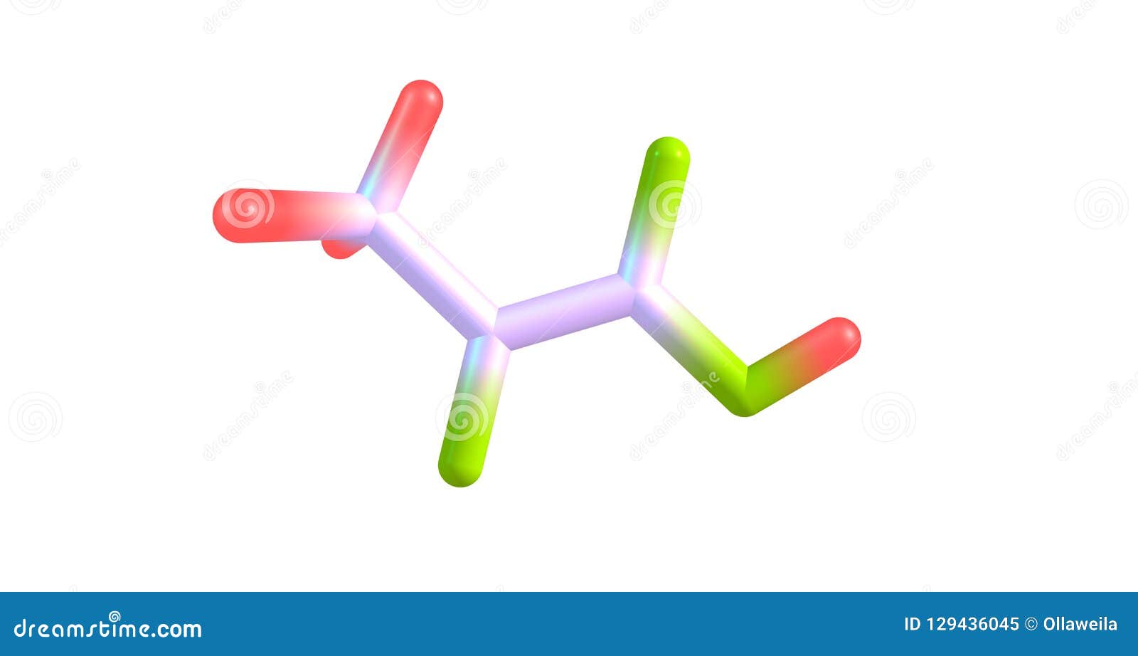 Pyruvic Acid Molecular Structure Isolated On White Stock Illustration Illustration Of White
