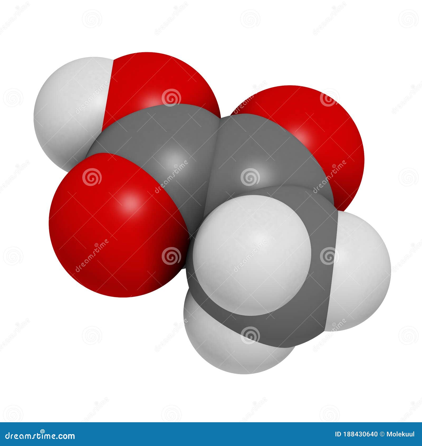 Pyruvic Acid Pyruvate Molecule Important Intermediate In A Number Of Biochemical Processes
