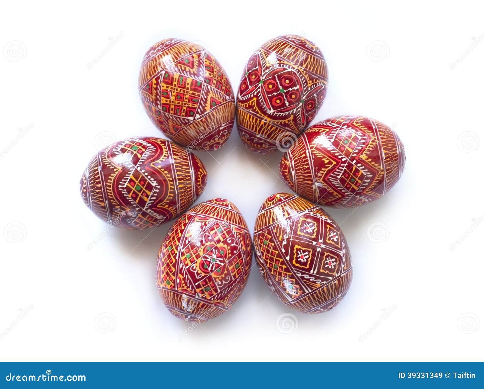 Pysanky Ukrainian Easter Eggs On Shabby Background Stock Photo ...