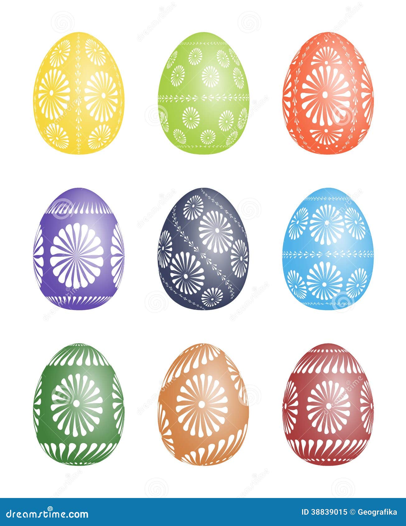 Pysanky - Vector Easter Egg Illustration. Stock Vector - Illustration ...
