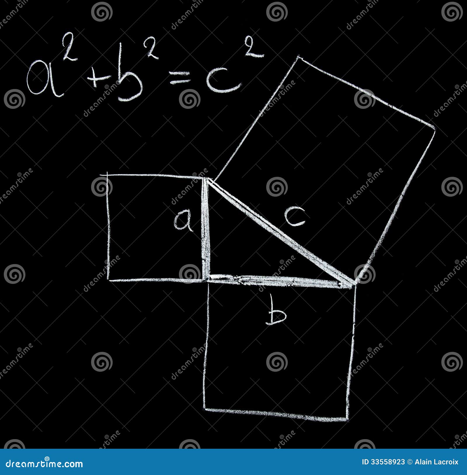 The Pythagoras` Theorem Of Right-angled Triangle Cartoon Vector ...
