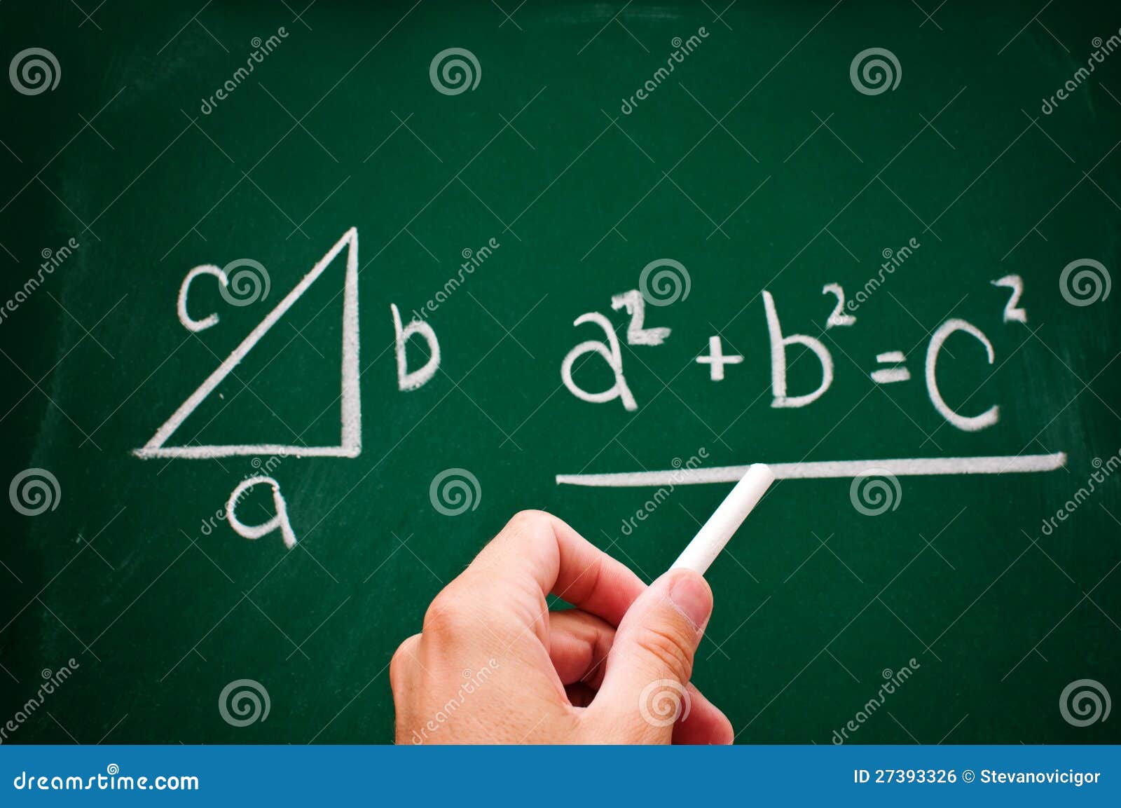 Pythagorean theorem stock photo. Image of green, mathematician - 27393326