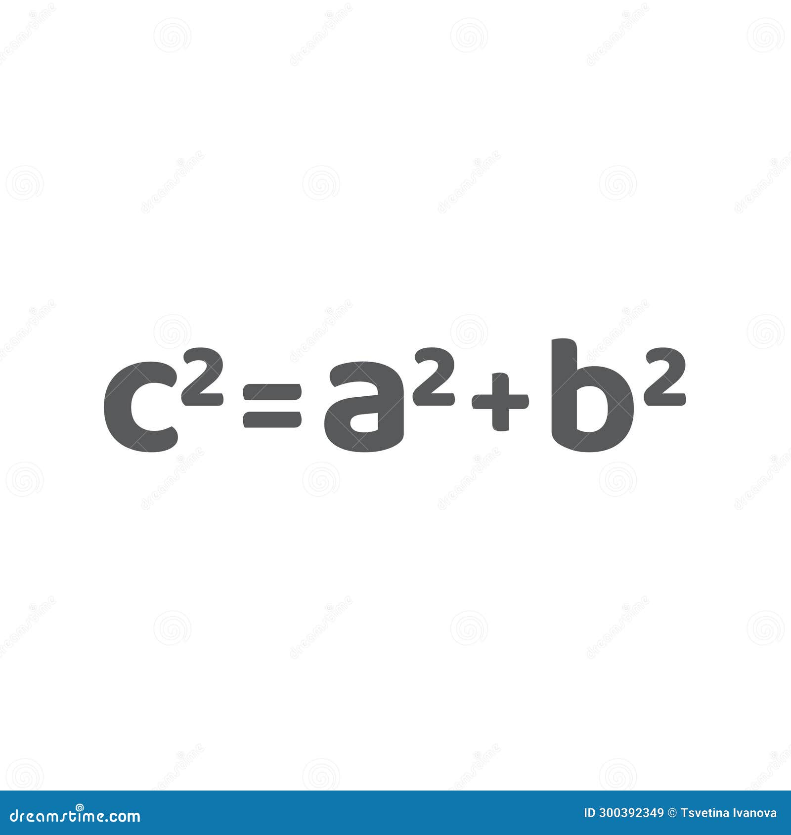 Pythagorean Theorem Equation Vector Icon Stock Vector - Illustration of ...