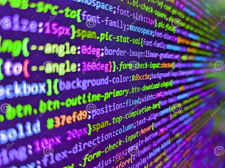 Python Binary Code. Photo of Computer Digital Background. Web ...