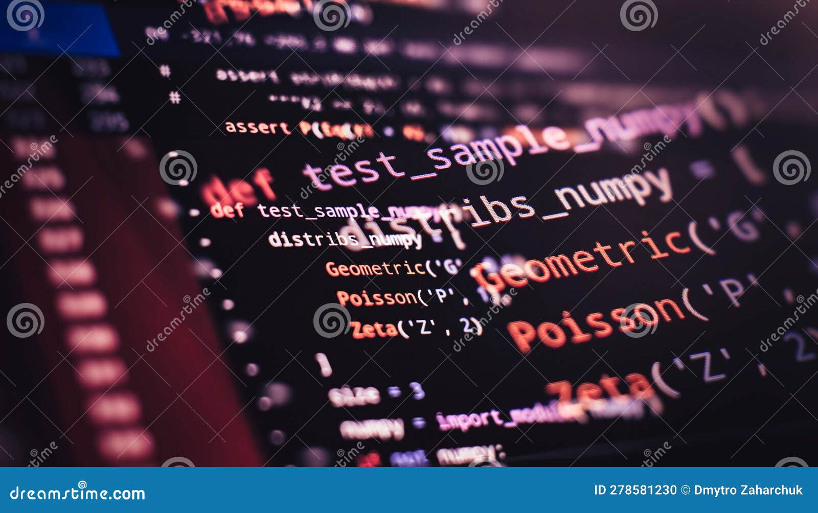Python Code Computer Screen Mobile Application Design Concept Stock