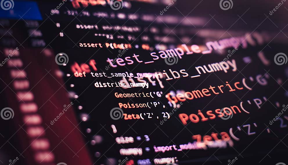Python Code Computer Screen. Mobile Application Design Concept. Stock Photo - Image of code ...