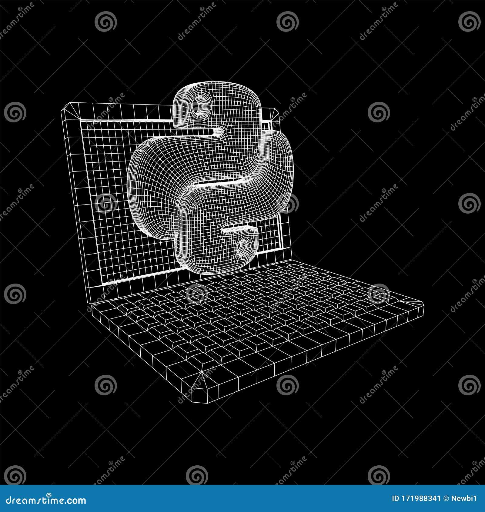 Python Programming Language On Server Room Background Programing Workflow Abstract Algorithm