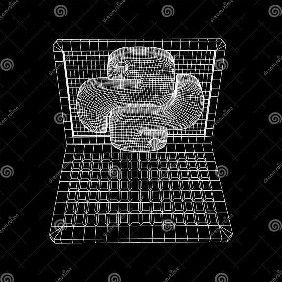 Python code language sign stock vector. Illustration of digital - 173618233