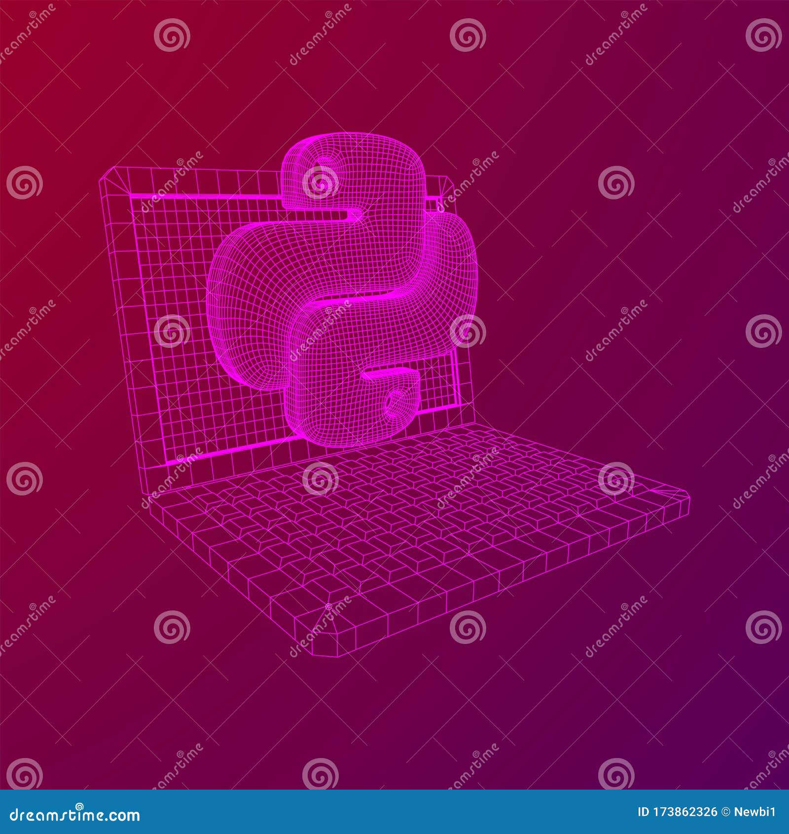 Python code language sign stock vector. Illustration of development ...